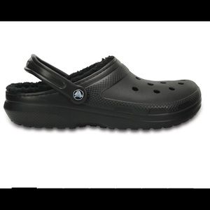 CROCS | Shoes | Crocs Classic Furry Lined Clog Black 5m7w Nwt | Poshmark